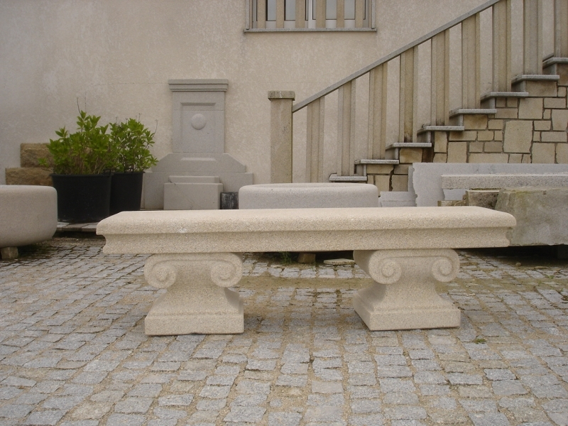 Banc de jardin en pierre naturelle : joomil.ch