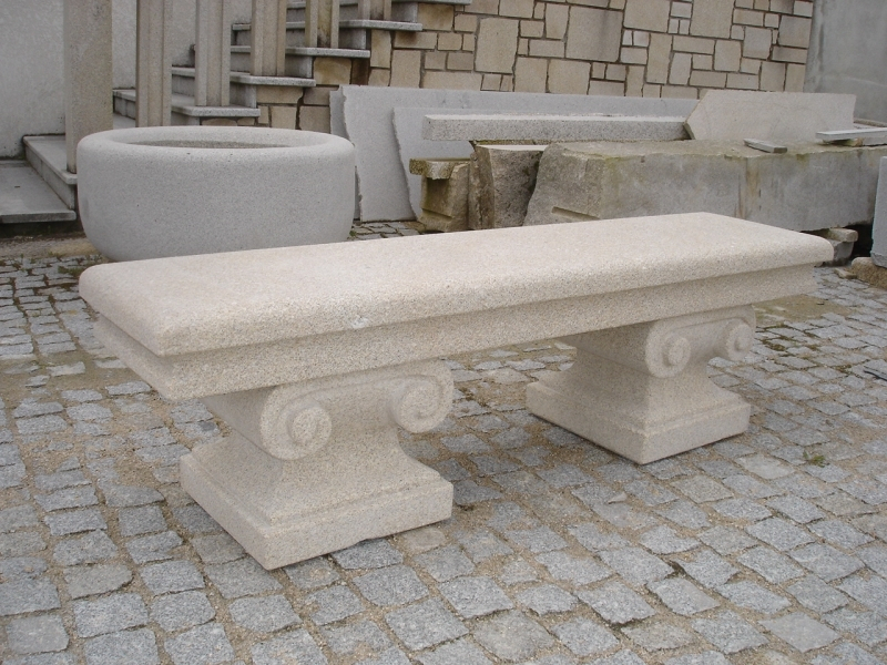 Banc de jardin en pierre naturelle : joomil.ch